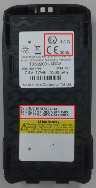 Labeling – the numbers and letters on the back of the radio | Tait ...